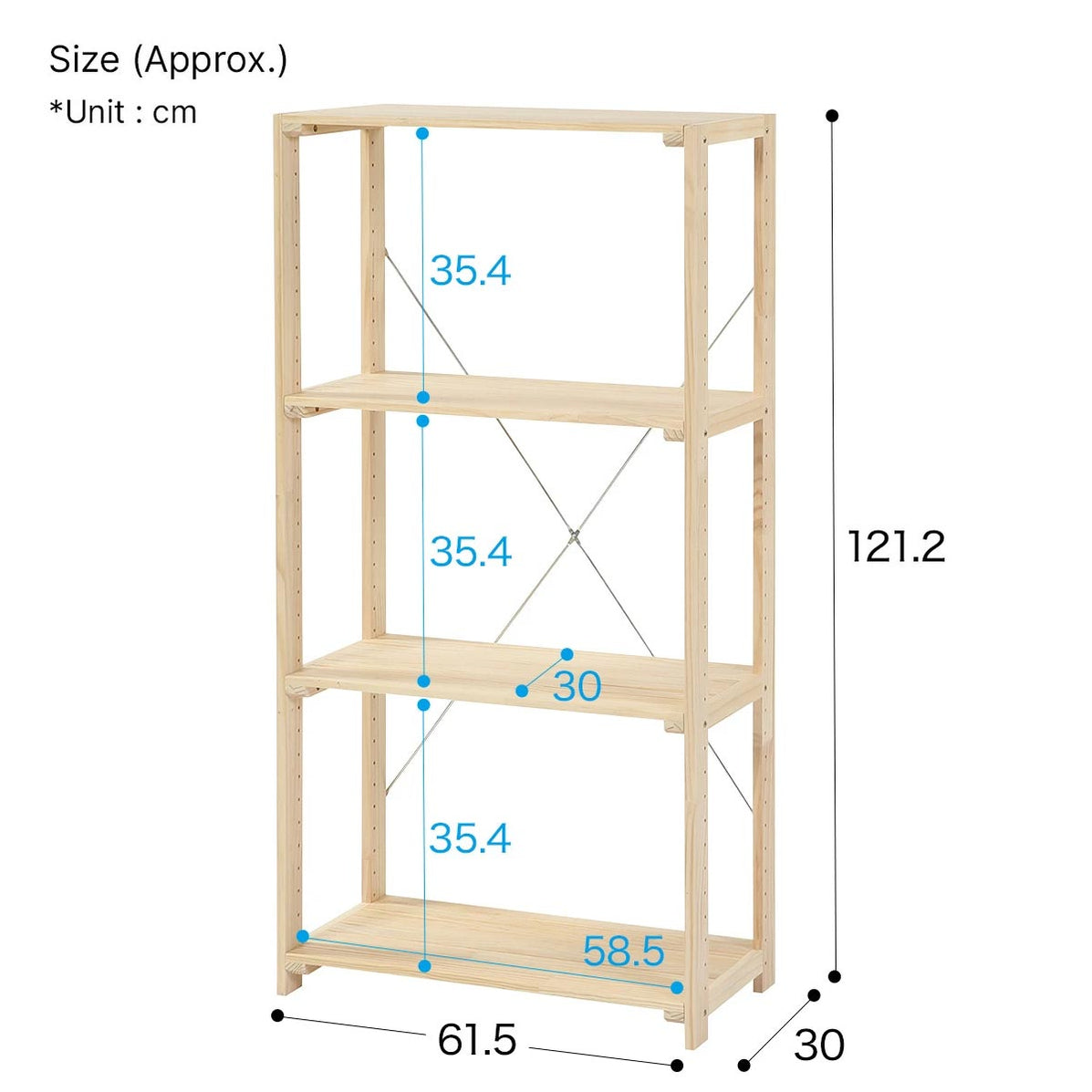 PINE RACK MANX 6230 3TIER NA