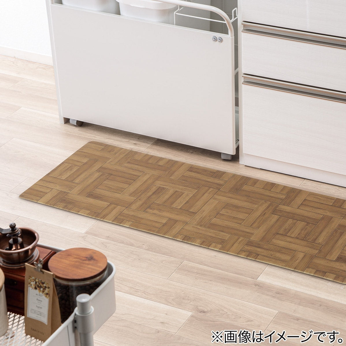 PVC FLOOR MAT WOODY TEXTURE BR 45X180