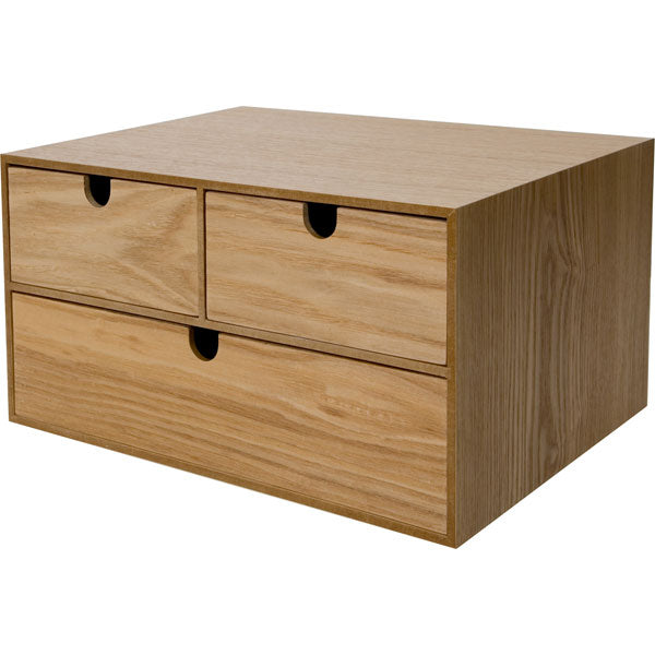 STORAGE BOX NATURAL WOOD 2TIER NA