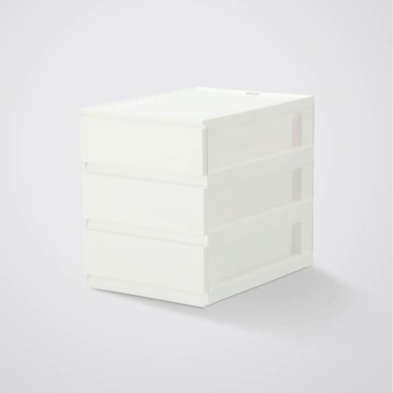 DRAWER N INBOX2 V HALF 3TIER WH