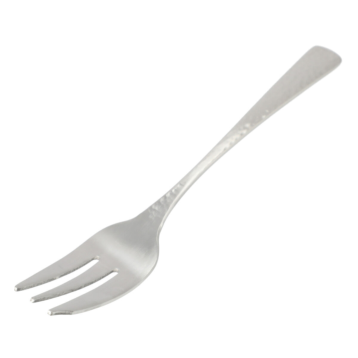 CAKE FORK HAMMERED PATTERN