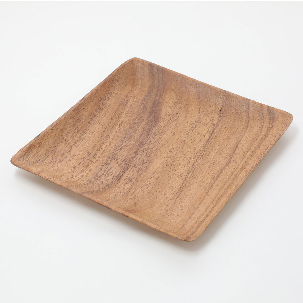 ACACIA SQUARE PLATE 25CM